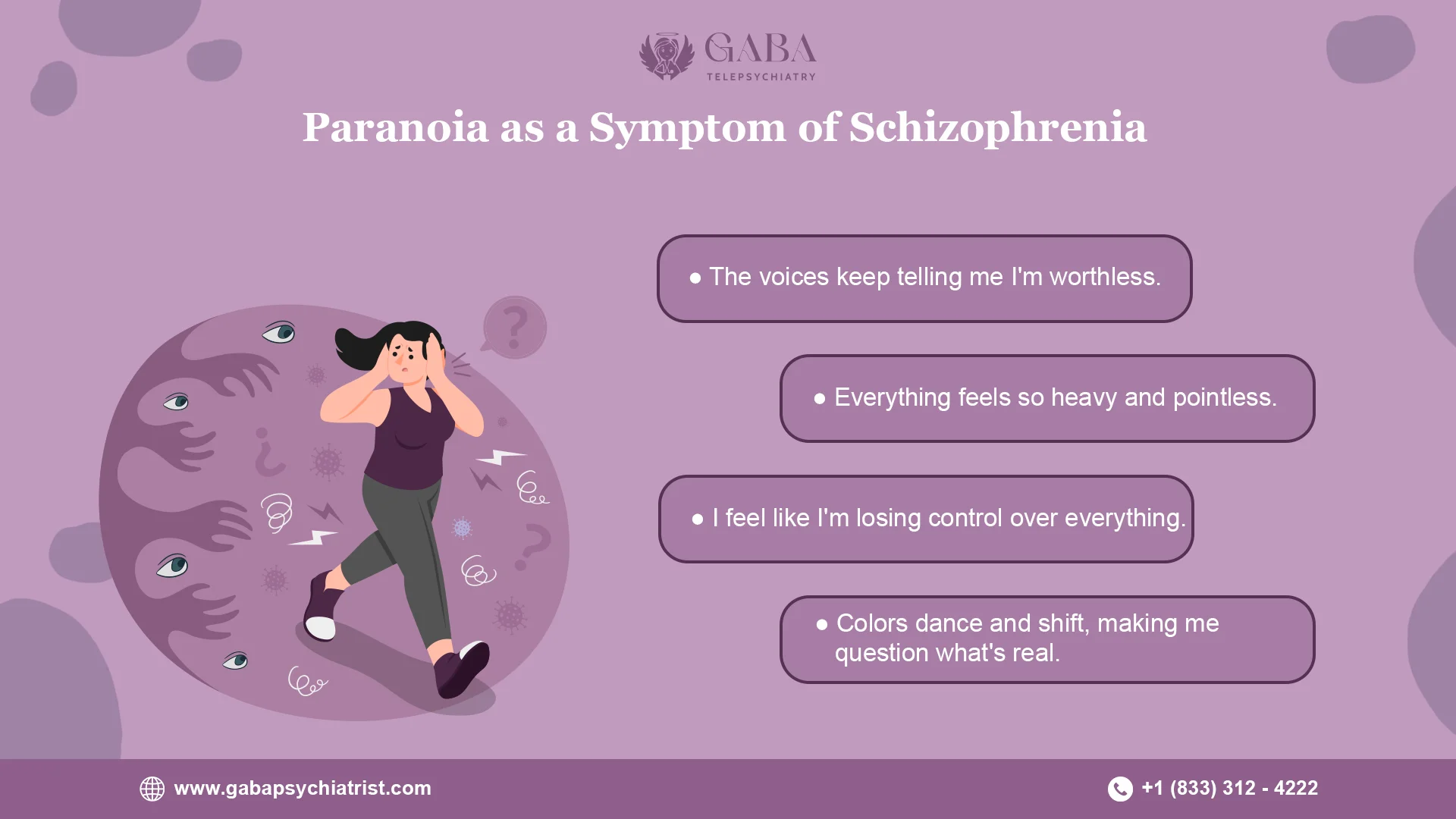 Symptoms of Schizophrenia - Gaba Online Psychiatrist