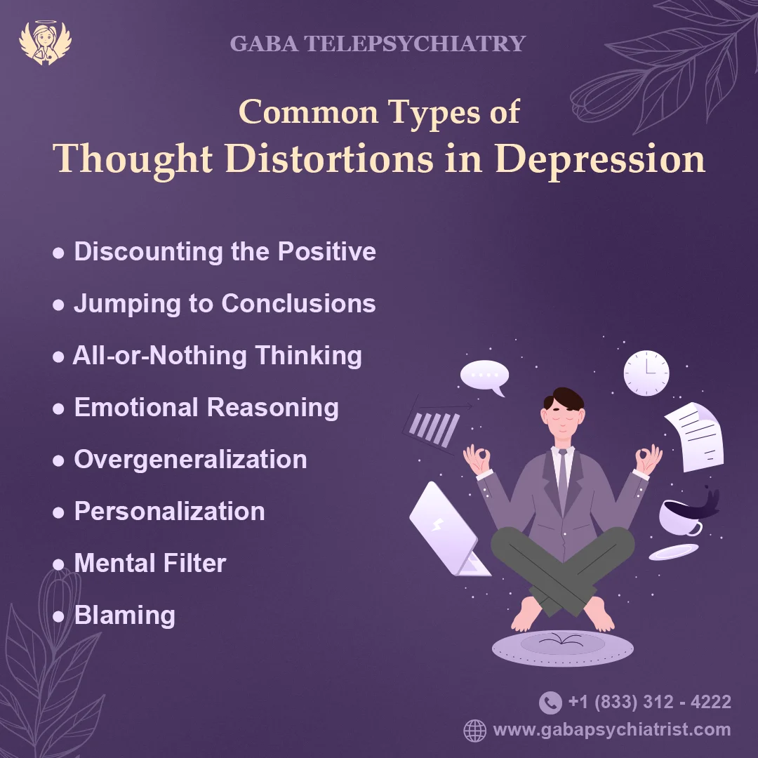Thought Distortions in Depression - Gaba Online Psychiatrist