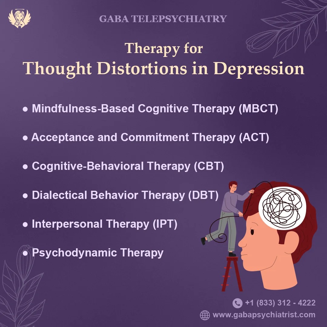 Thought Distortions in Depression - Gaba Online Psychiatrist
