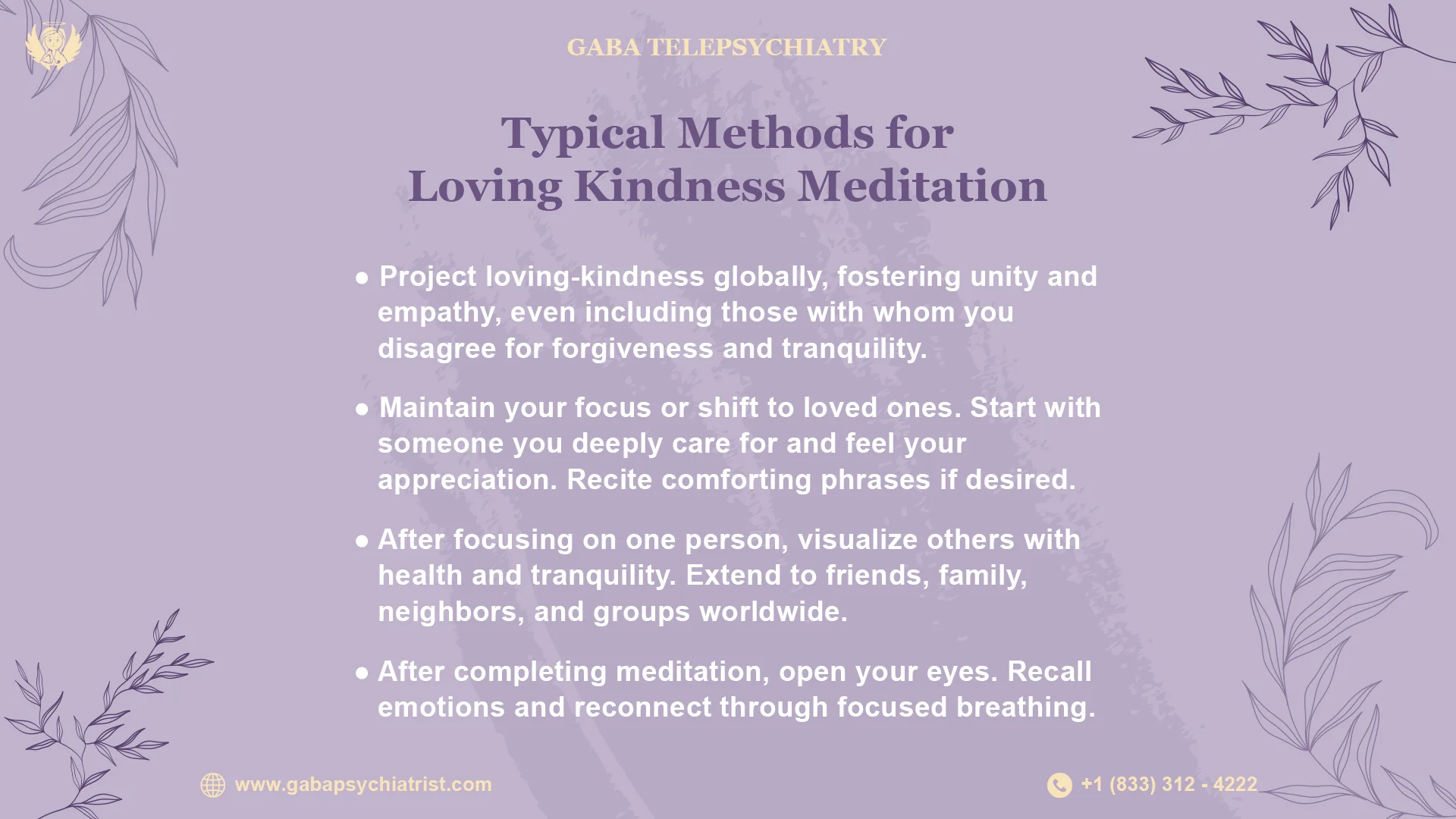 Loving Kindness Meditation - Gaba Online Psychiatrist