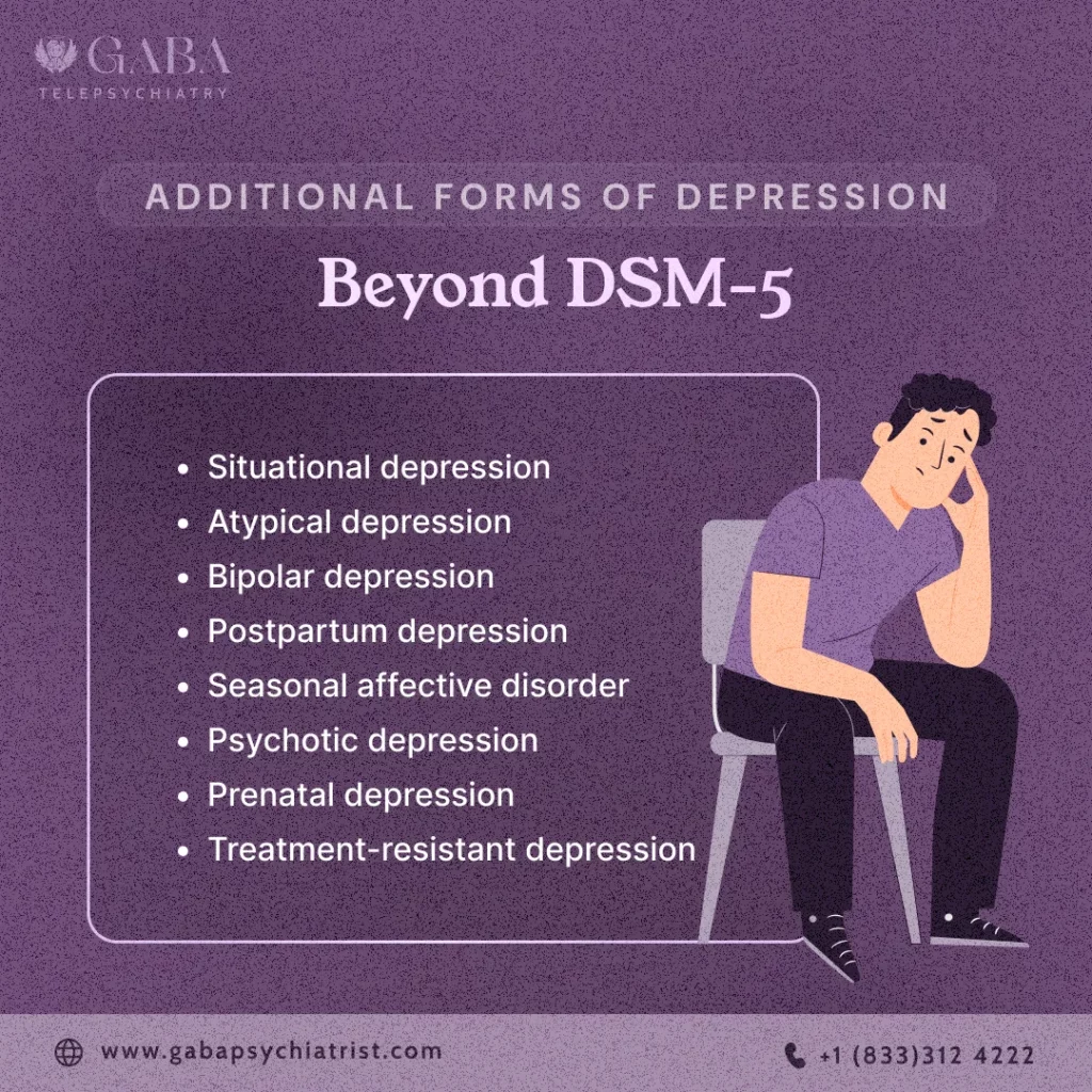Types of Depression - Gaba Online Psychiatrist