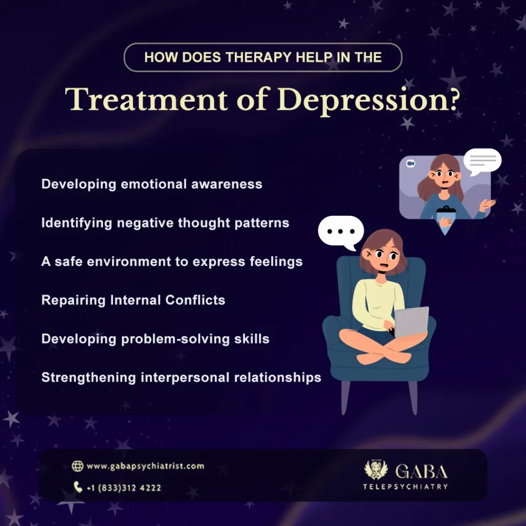 Therapy treatment for depression - Gaba Online Psychiatrist