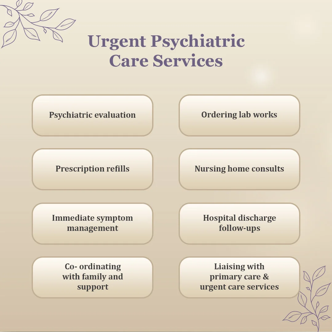Urgent Psychiatric Care | Emergency Psychiatrist