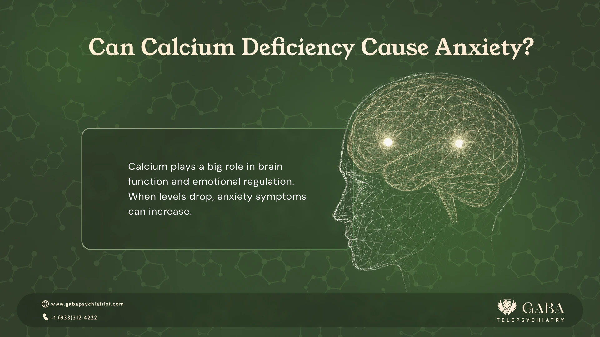 Calcium Deficiency and Anxiety - Gaba Online Psychiatrist