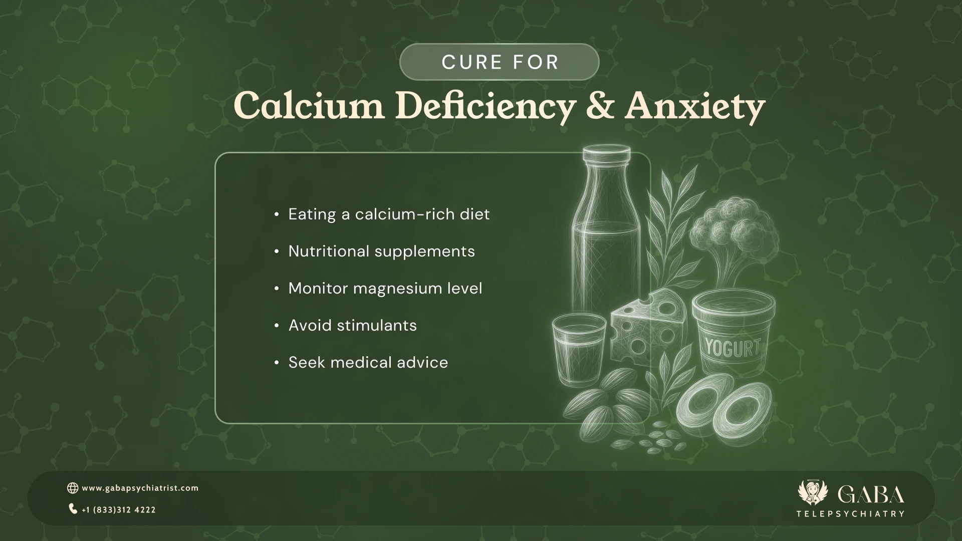 Calcium Deficiency and Anxiety - Gaba Online Psychiatrist