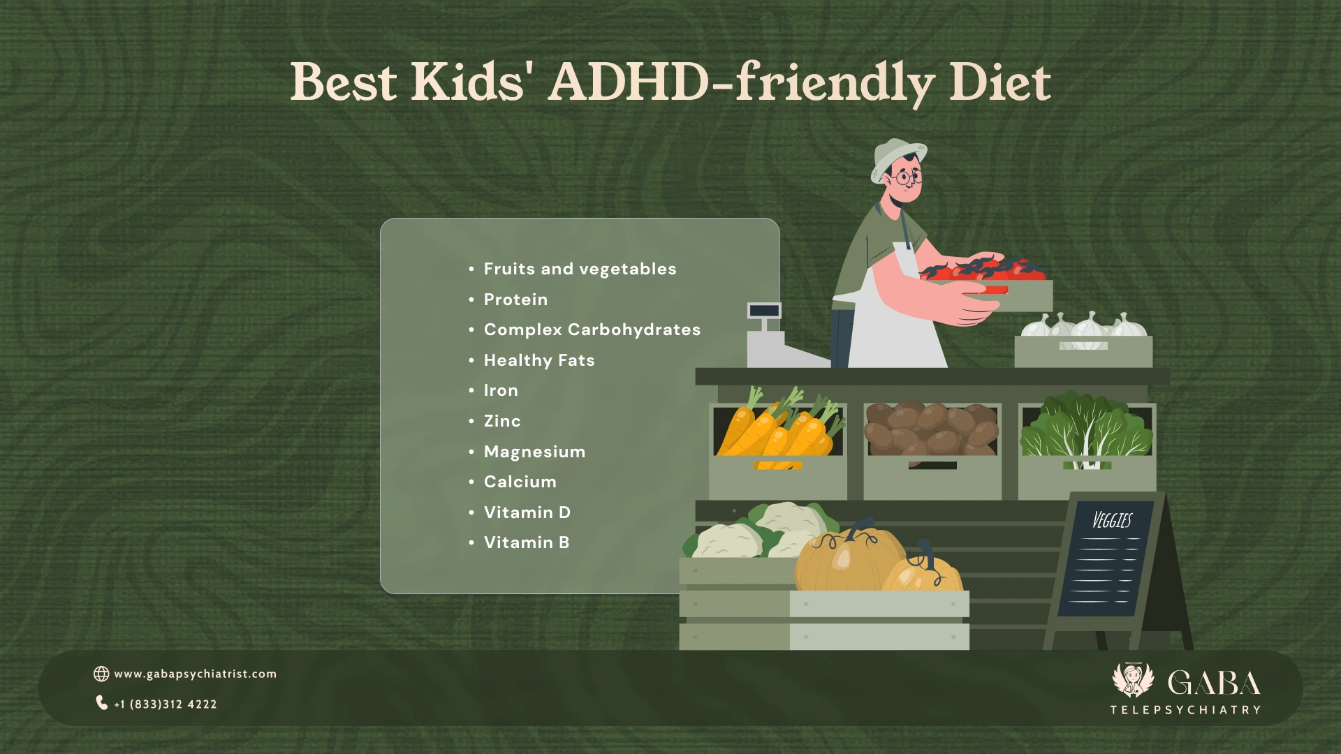 Nutrition for ADHD Kids - Gaba Online Psychiatrist