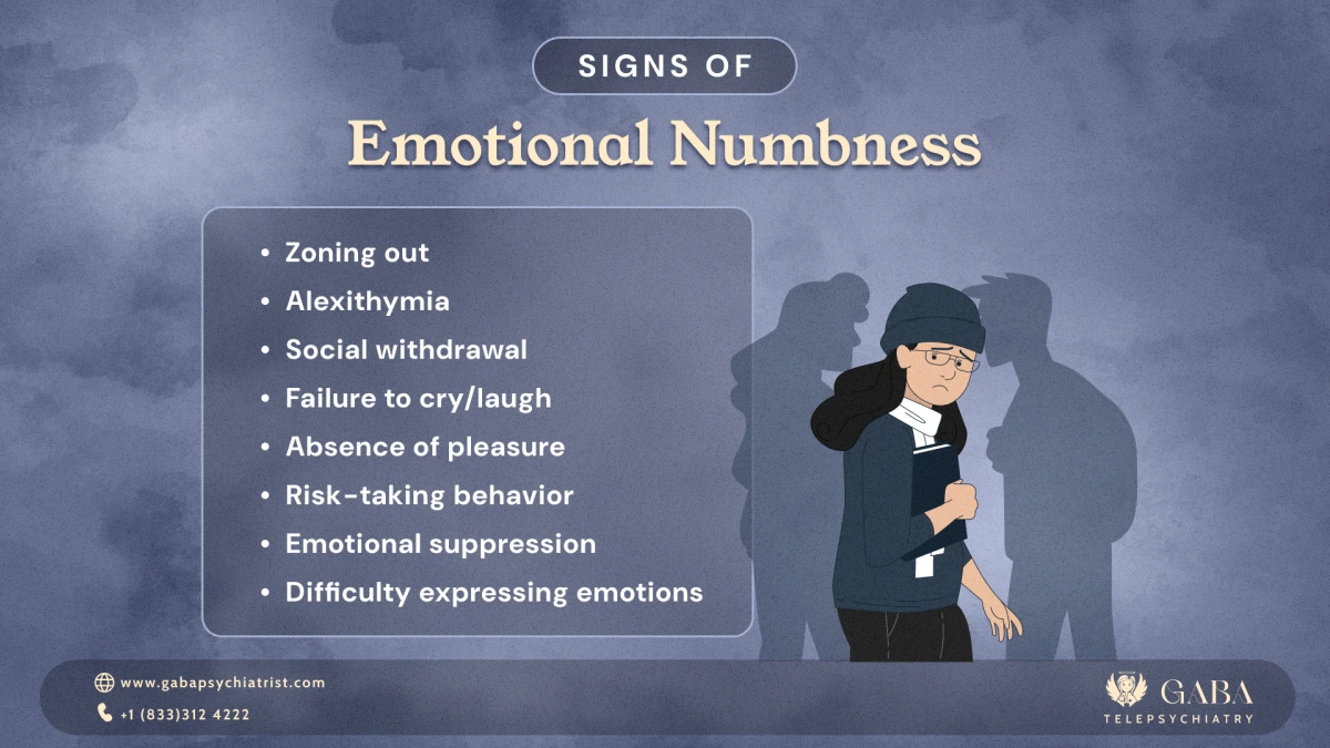 Emotional Numbness - Gaba Online Psychiatrist